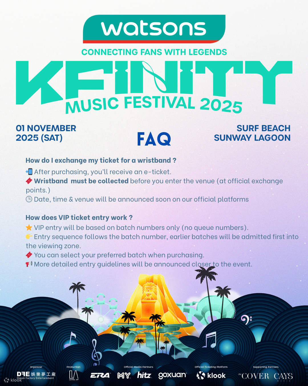 [KLOOK Exklusiv] Watsons KFinity Music Festival 2025 - Klook, Vereinigte Staaten